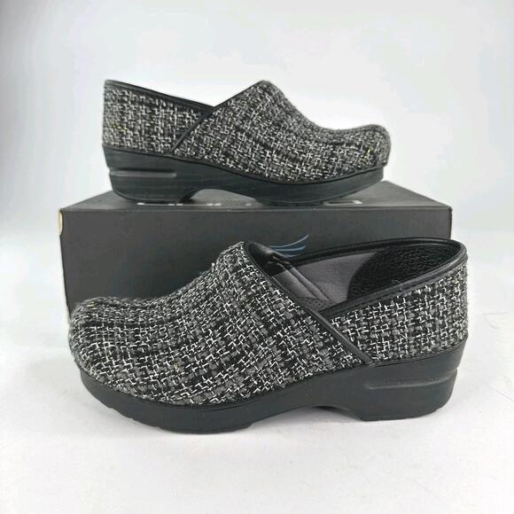 Dansko | Shoes | Dansko Vegan Pro Chenille Black Clog Us 75 ...